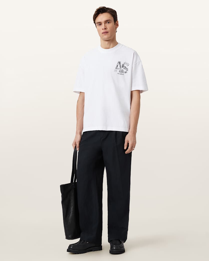 Mixtape Oversized Graphic T-Shirt Optic White | ALLSAINTS